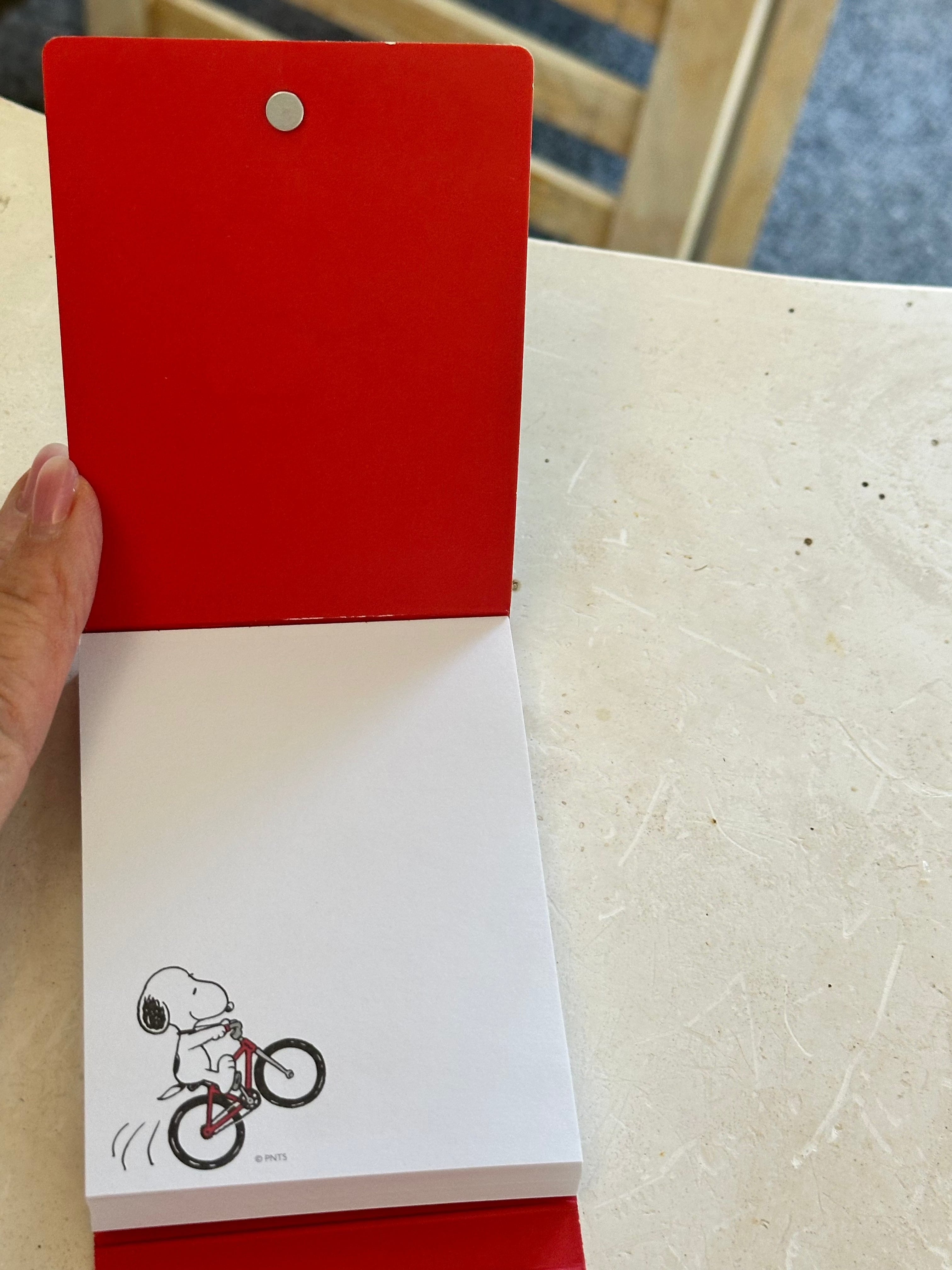 Peanuts On Bike Pocket Notepad