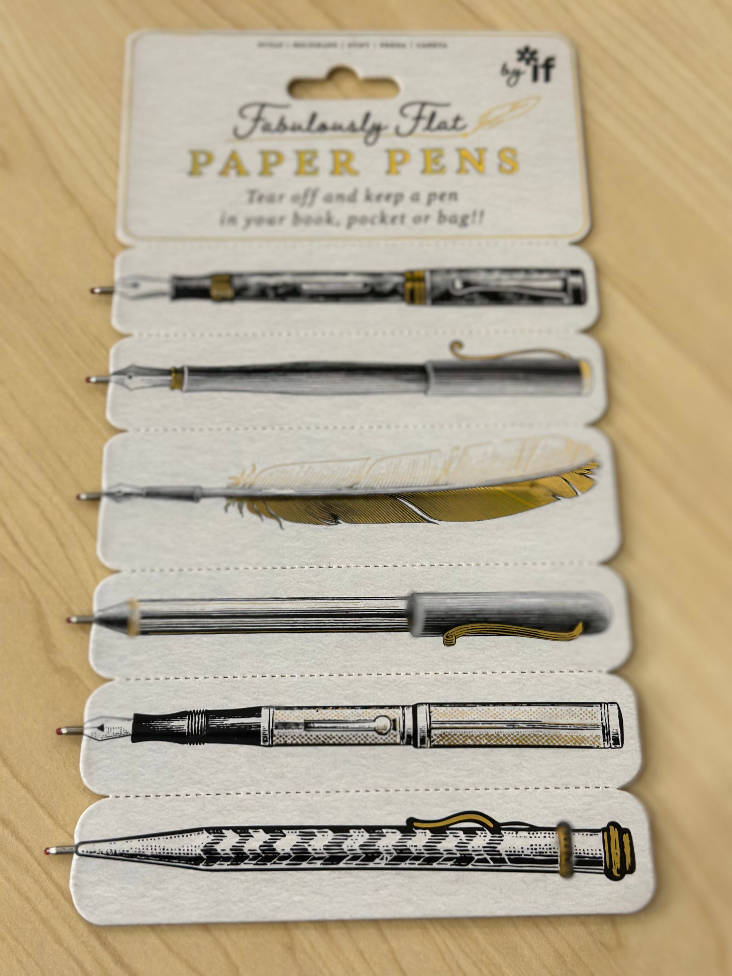 Flat Paper Pens