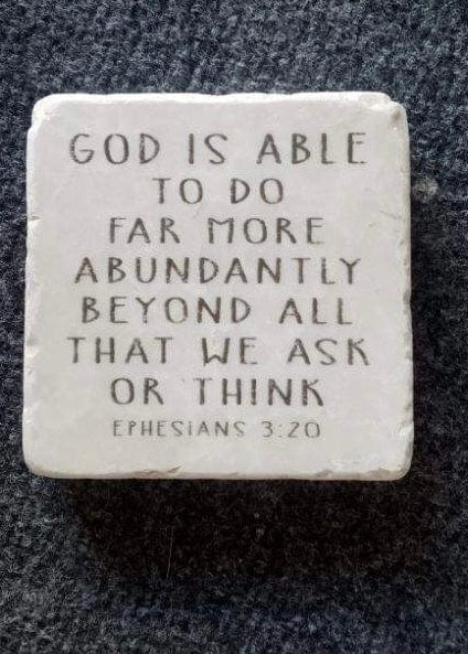 Large Scripture Stone from Ephesus – Mattie B's Gifts & Apparel