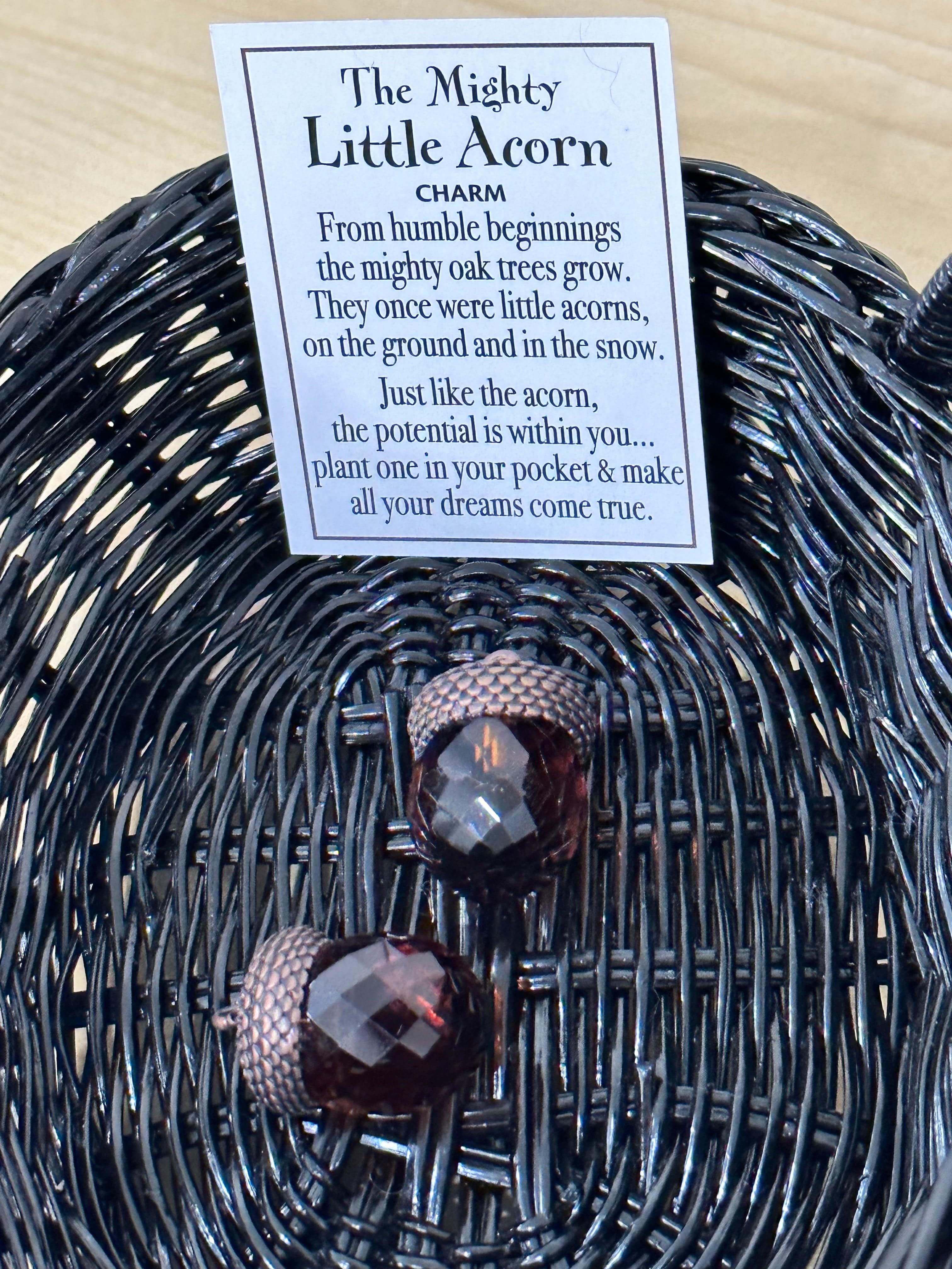 Mighty Little Acorn Charm