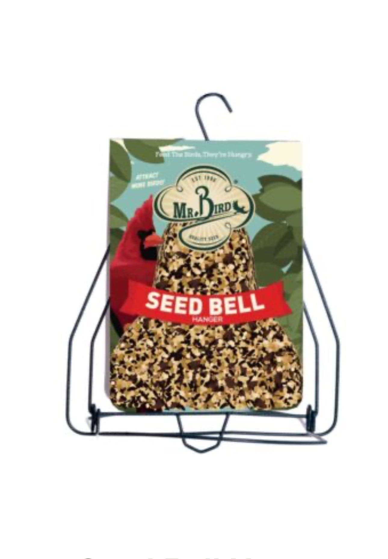 Mr. Bird Seed Bell Hanger