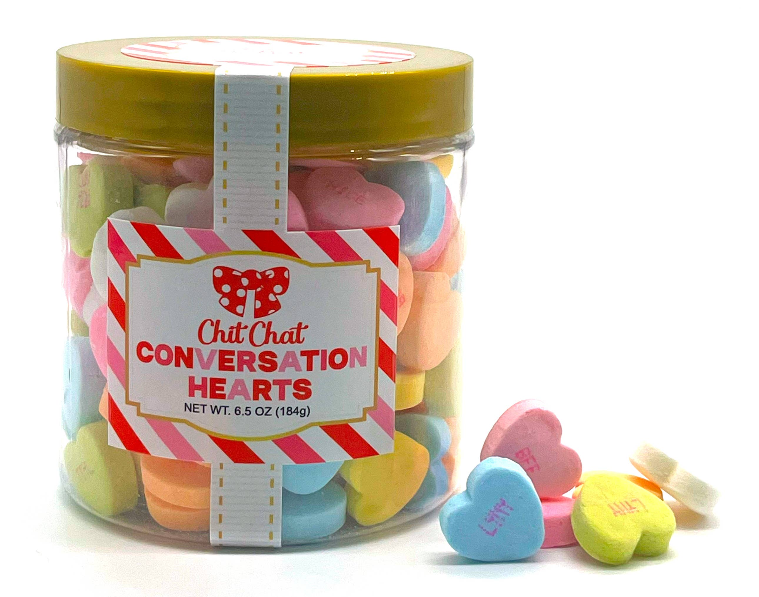 Valentine Candy Sugar Stacks - Valentine Conversation Hearts