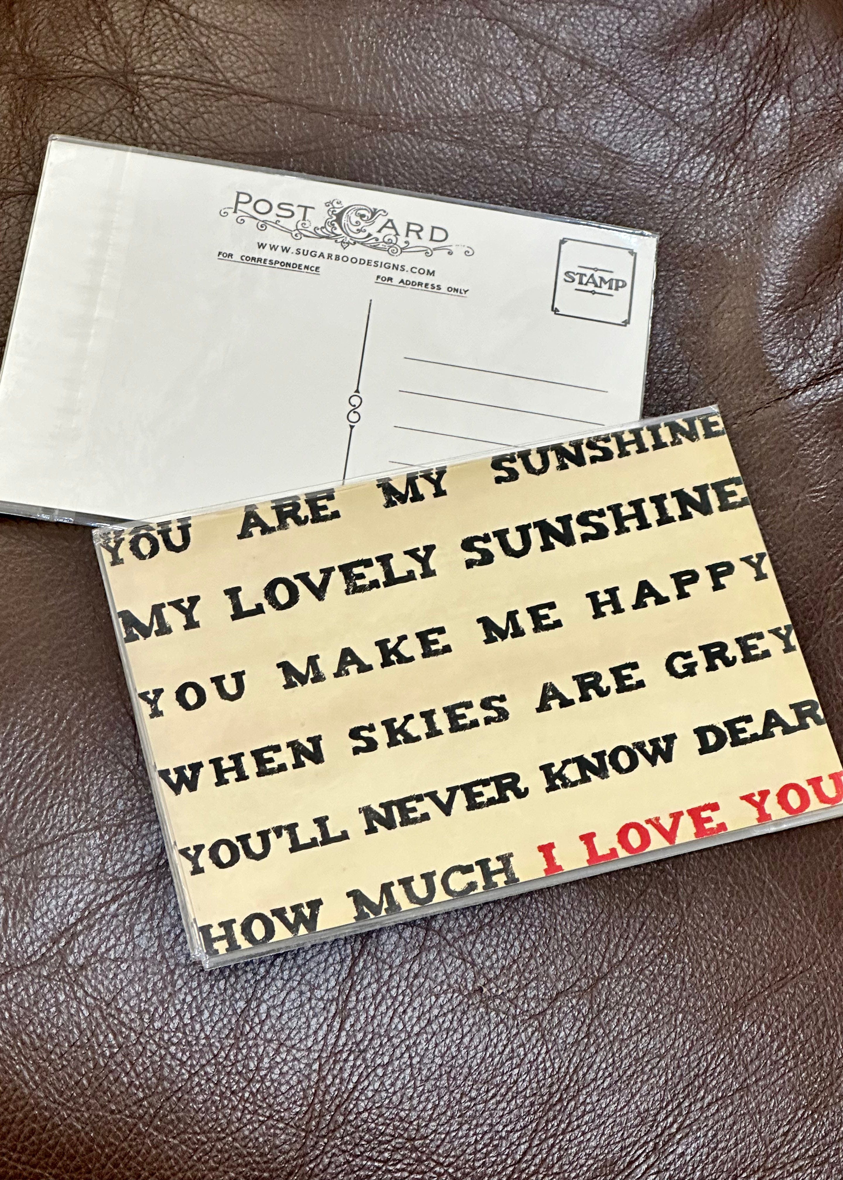 You are my Sunshine Postcard